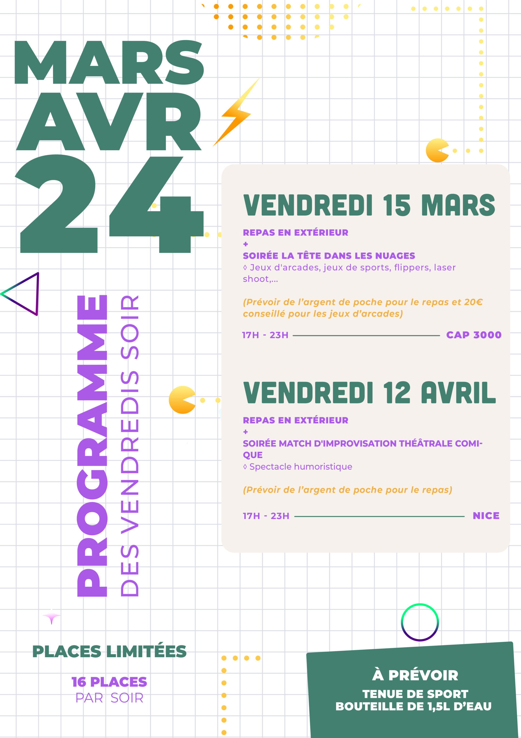 Programme Mars-Avril 2024 de la Maison Des Jeunes de Saint-Martin-du-Var – Saint Martin du Var